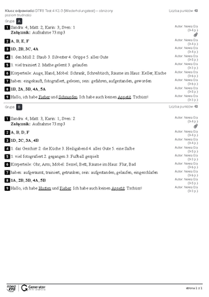 DTF8 Kartkówka 2 K2 L1-3 – Odpowiedzi i Ocena Poziomu Trudności - Studocu