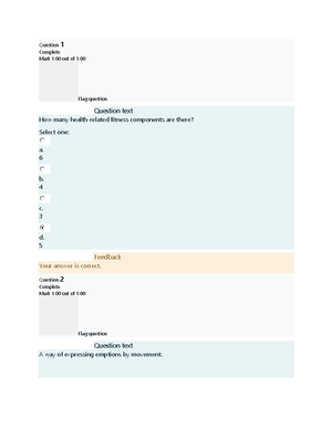 Business Research Prelim EXAM - Marks 35/50. Grade 70 out of 100. Question 1 Correct Mark 1 out ...