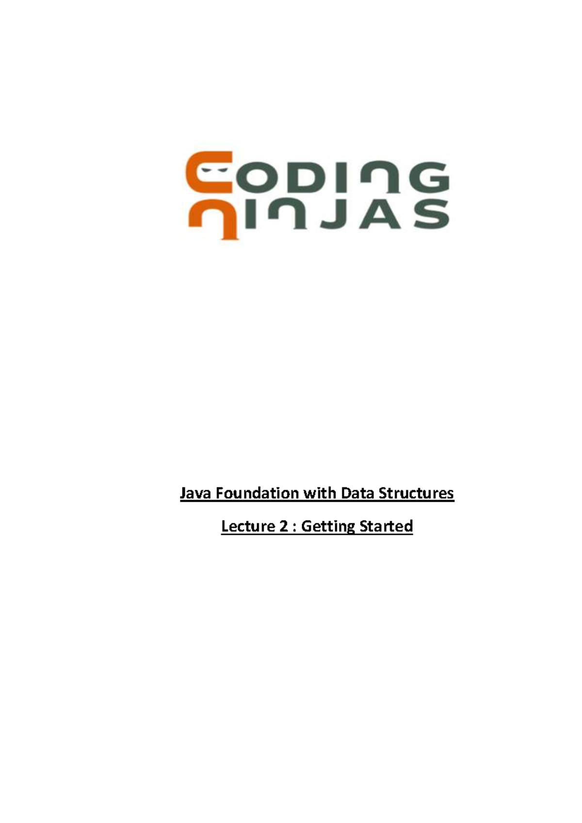 Java Foundation with Data Structures Lecture 2: Intro to Eclipse ...