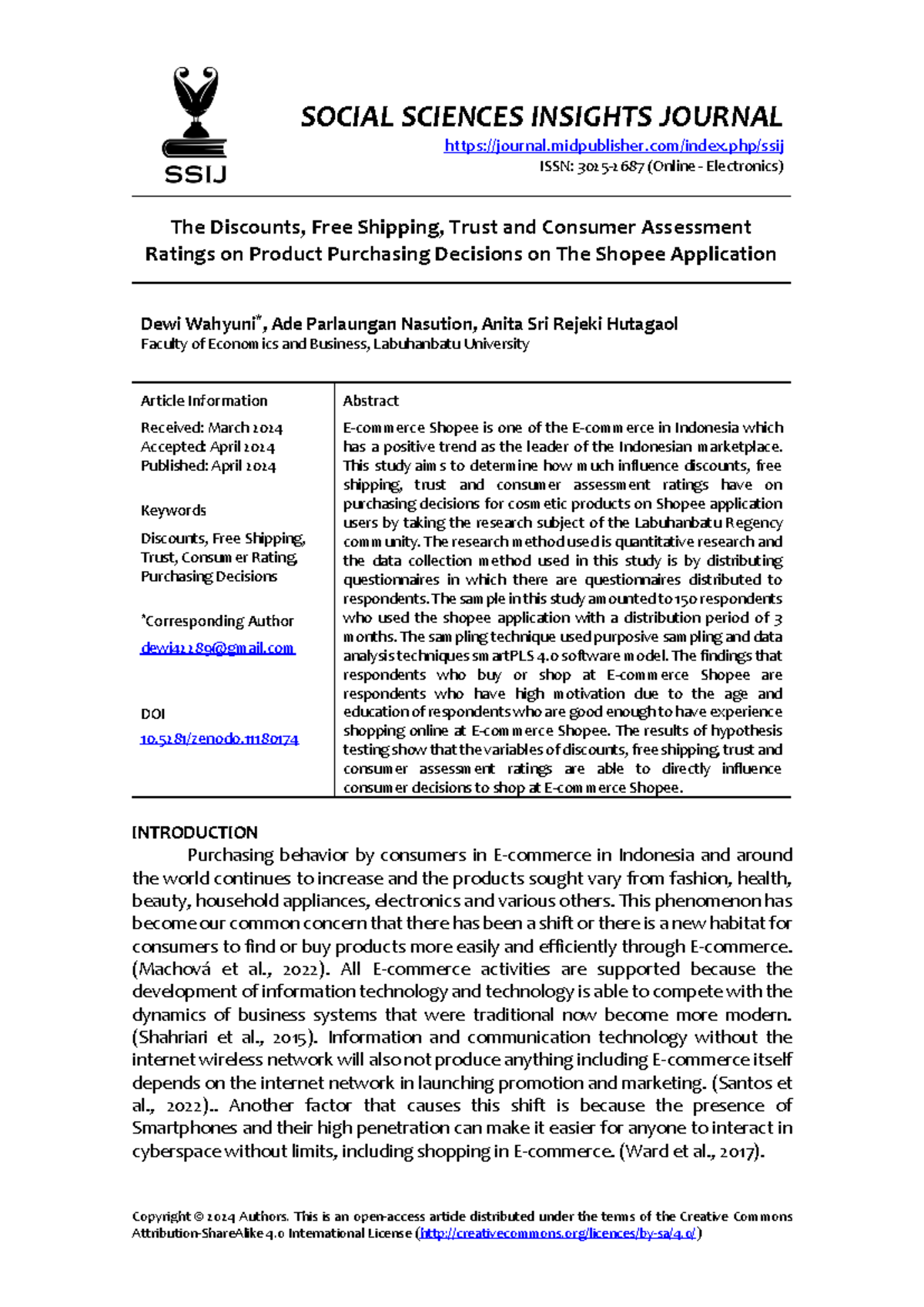 MGT3022 - idn - SOCIAL SCIENCES INSIGHTS JOURNAL journal.midpublisher ...