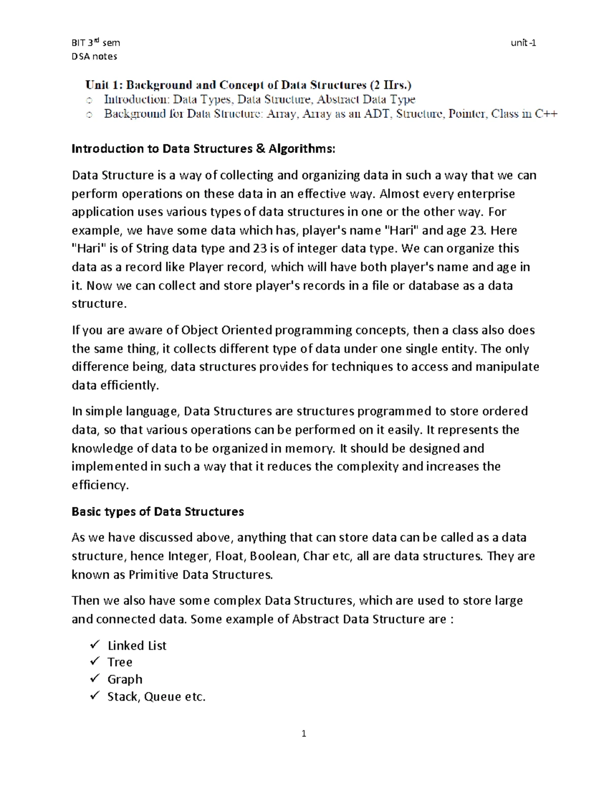 Unit 8 Sorting Bitinfo Nepal Unit 8 Sorting Bit Notes Sorting It Is Known As Bubble Sort