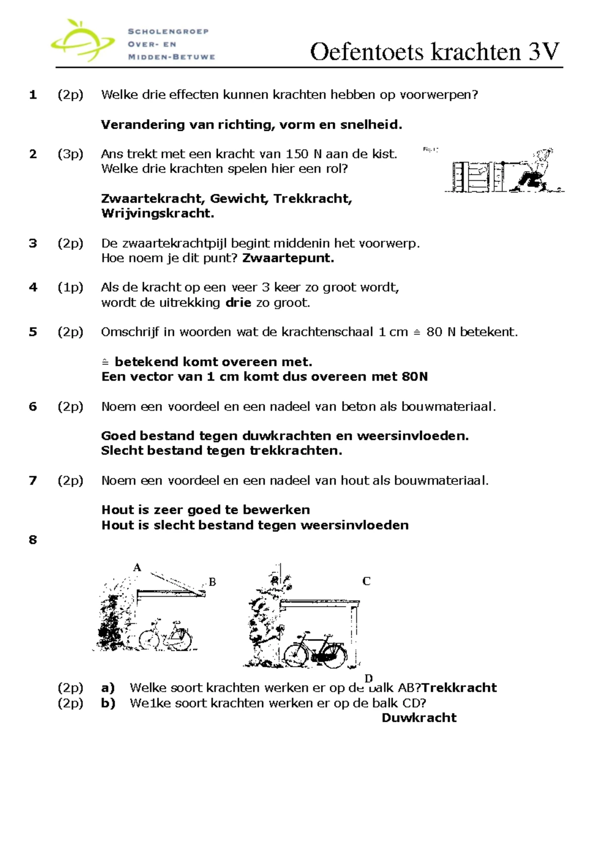 Natuurkunde Klas 3: Resultante en Parallellogramconstructie Theorie - Studeersnel