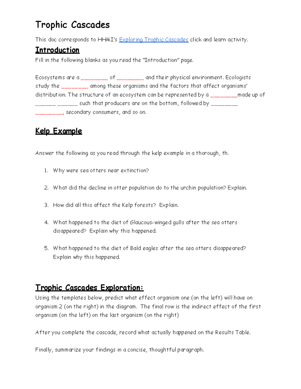Template Trophic Cascades HHMI 3 - This doc corresponds to HHMI’s ...