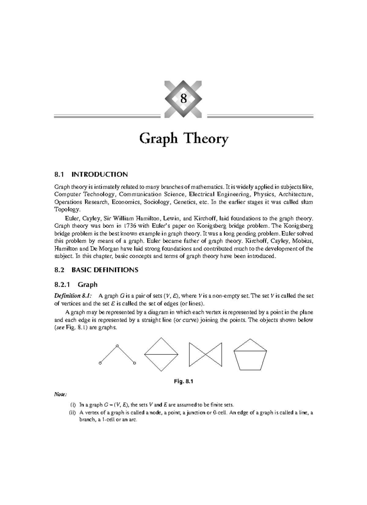 218 DISCRETE MATHEMATICAL STRUCTURES: Graph Theory Overview and ...
