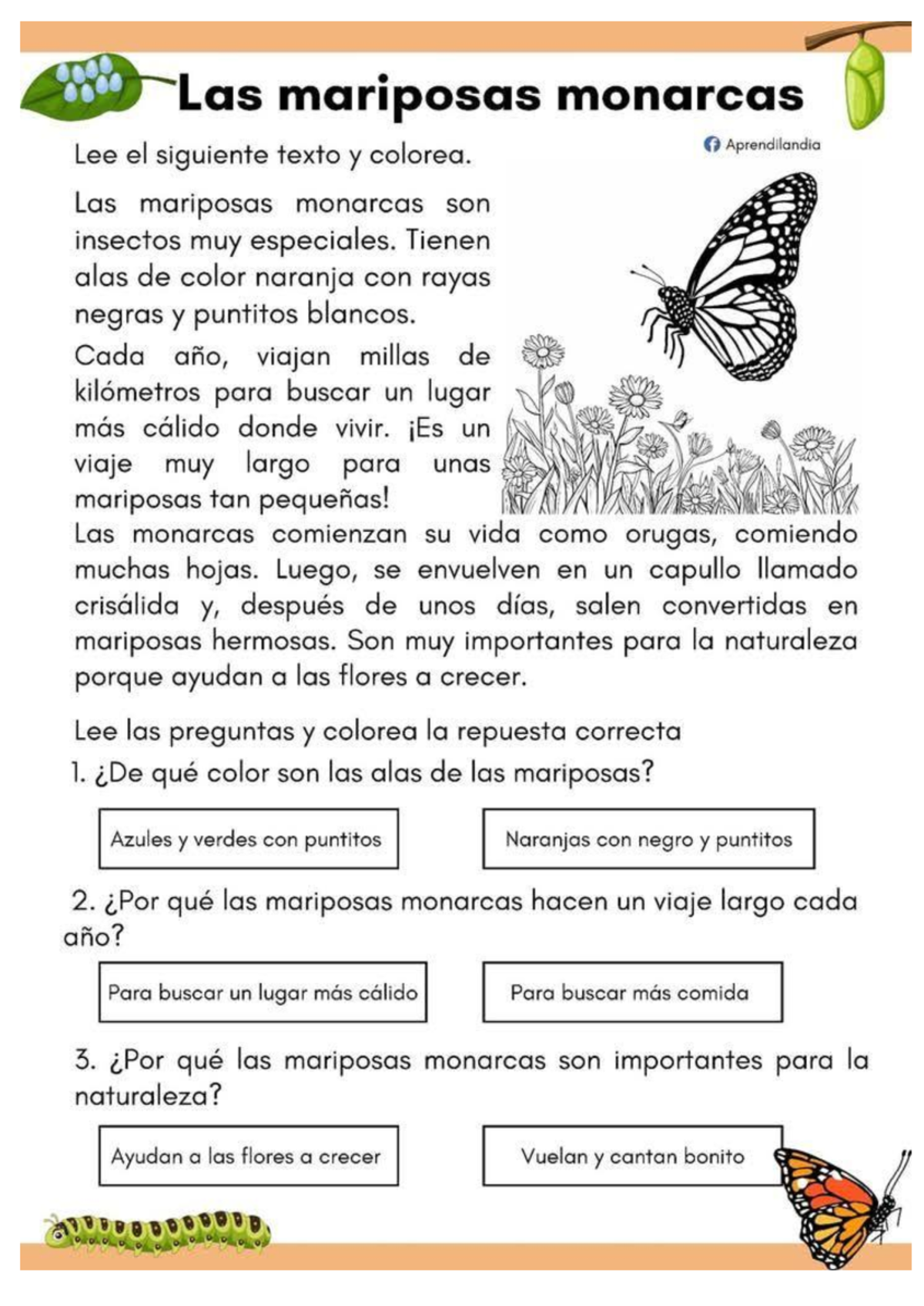 Cuarto Lectura: Las Mariposas Monarcas (12-16 Enero) - Studocu