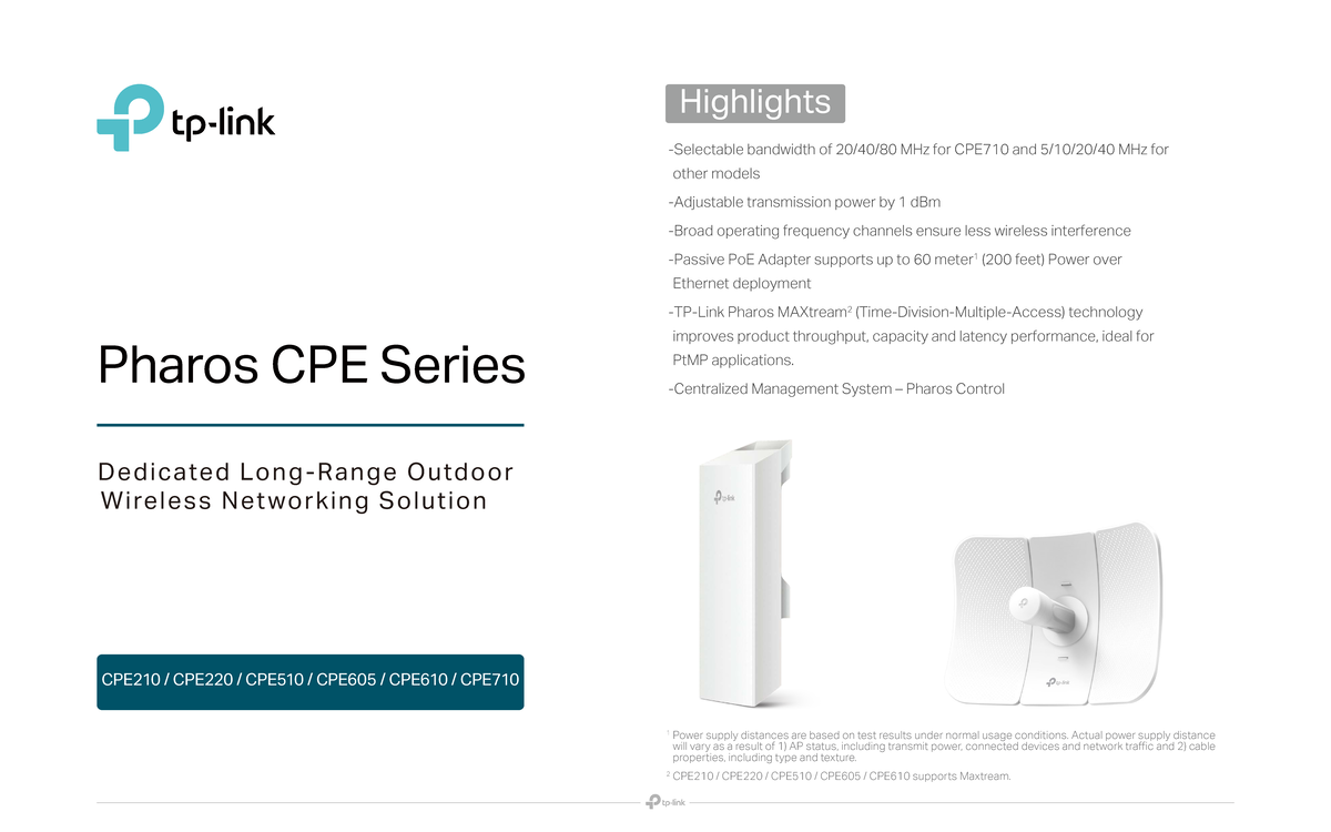 CPE Series Datasheet: Antenna Performance & Specifications for CPE210 ...