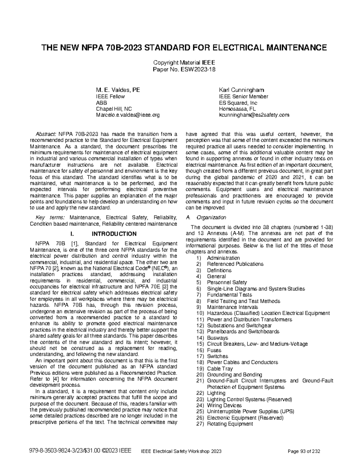 NFPA 70B Standard for Electrical Equipment Maintenance: Key Insights ...