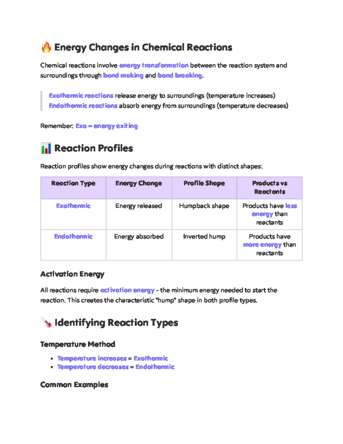 C7 - Whole Topic GCSE Energy Changes: Understanding Reactions & Fuel ...