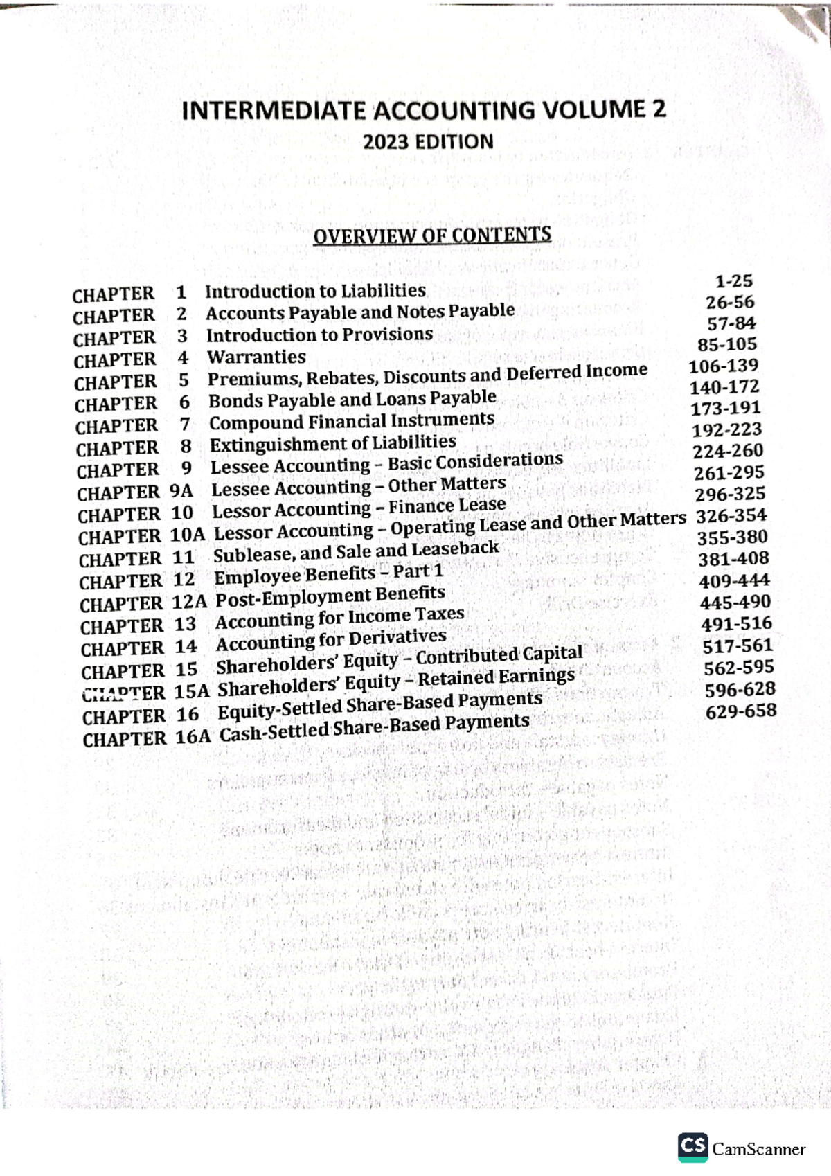 IA-C1 - Intermediate Accounting Volume 2 Chapter Notes Overview - Studocu