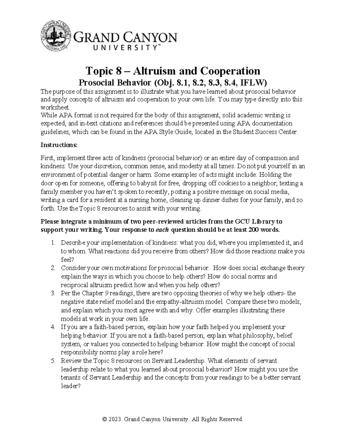PSY-362-RS-T8-Altruism & Cooperation: Understanding Prosocial Behavior ...