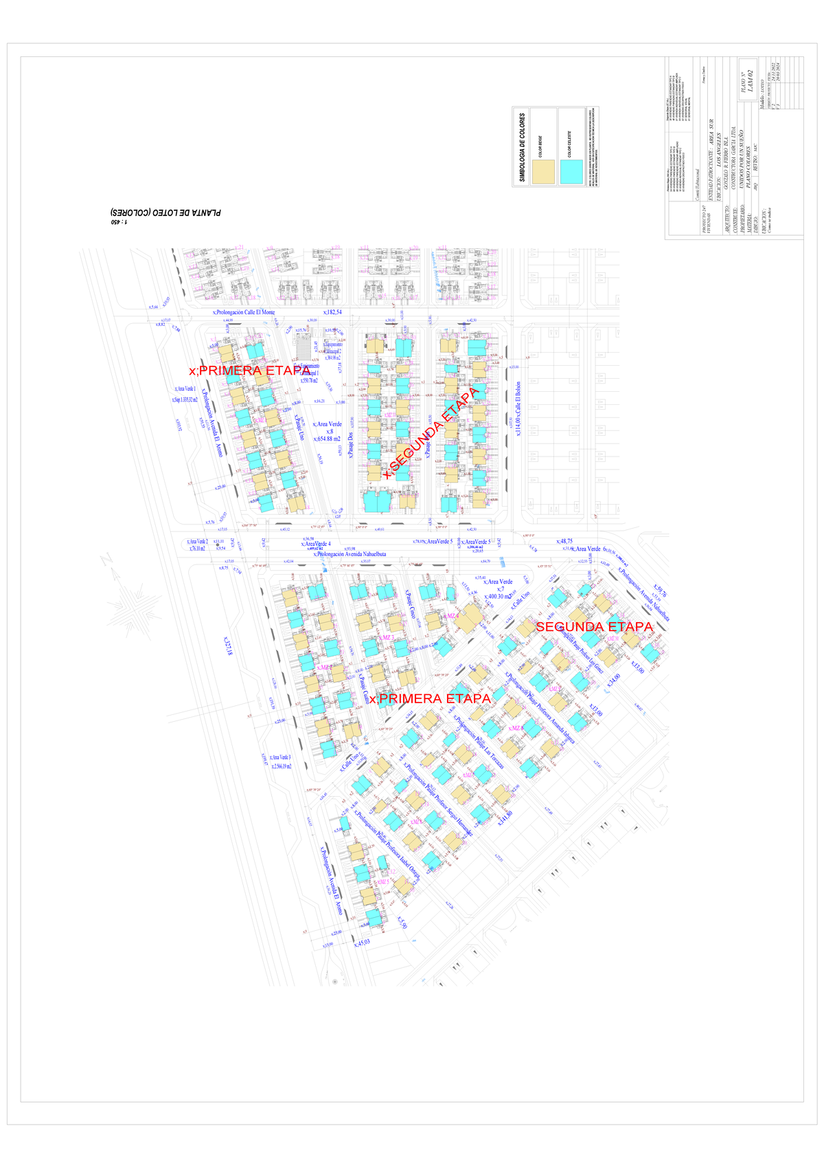 ARQ LA247 Plano de Colores - Proyecto Habitacional 2024 - Studocu