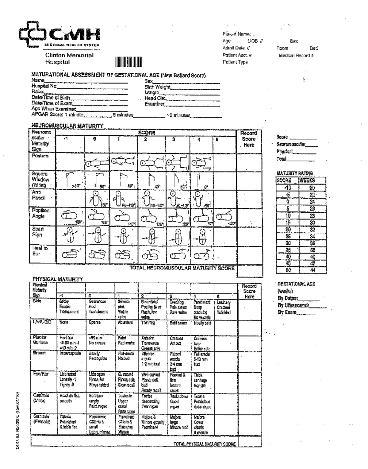 Week 4 - Maturational Assessment of Gestational Age (New Ballard Score ...