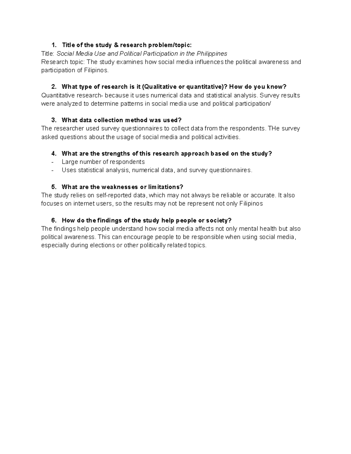 SOC 101: Social Media & Political Participation in the Philippines ...