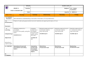 1st Quarter ESP 9 Week 1a - DAILY LESSON LOG School Grade Level 9 ...