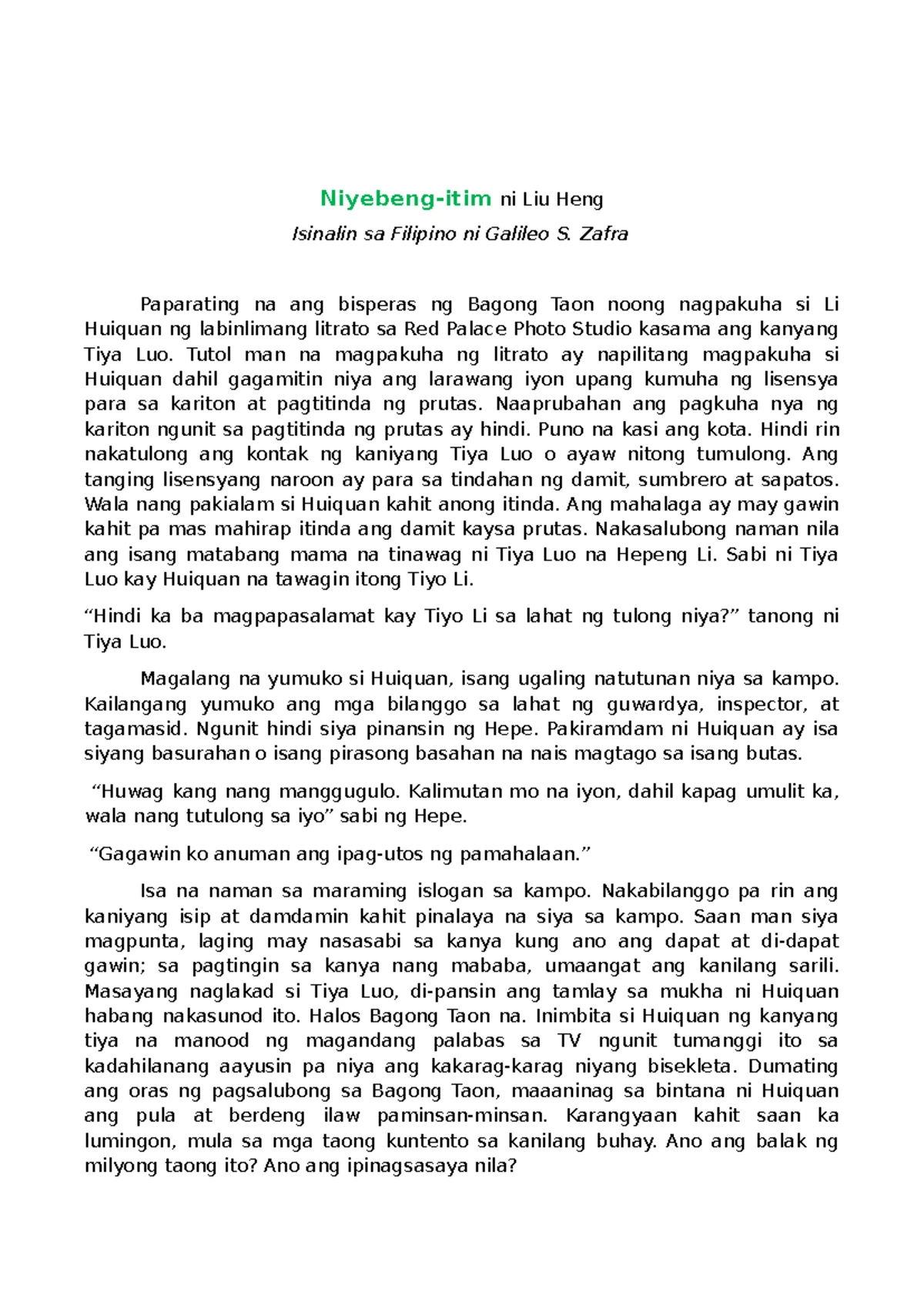 Flyers at Leaflets - Lecture Notes for Aralin 8 - Studocu