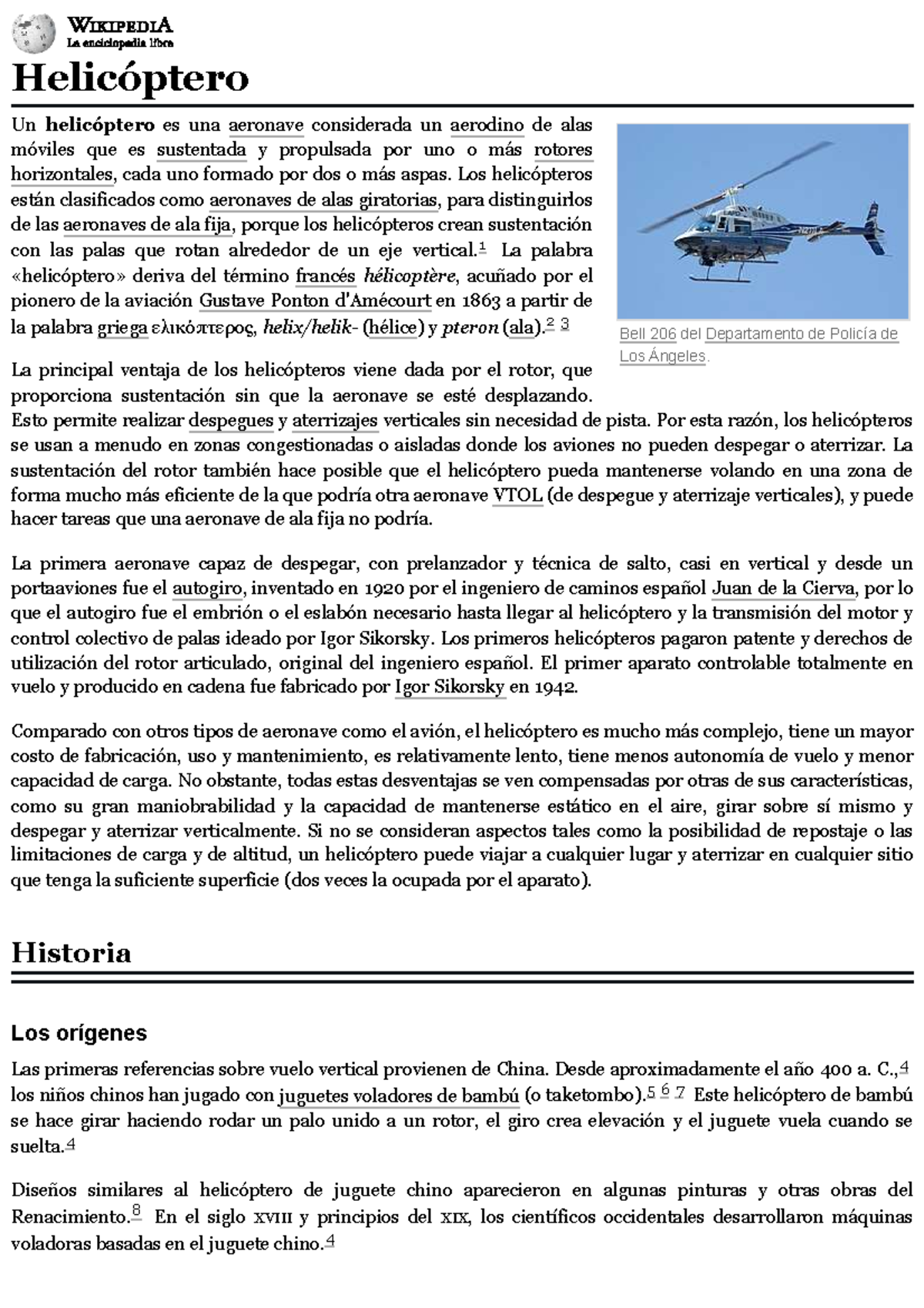 Helicópteros UNA - Dinámica y Funcionamiento de las Alas - Studocu