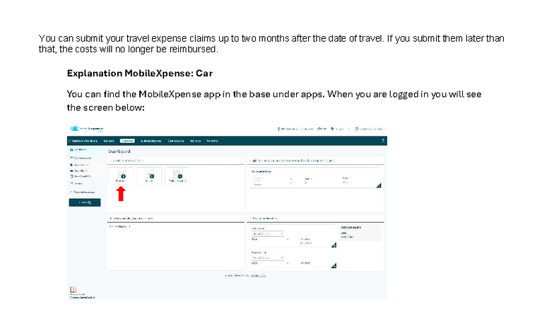 MobileXpense Guide: Submitting Travel Expense Claims - Studeersnel