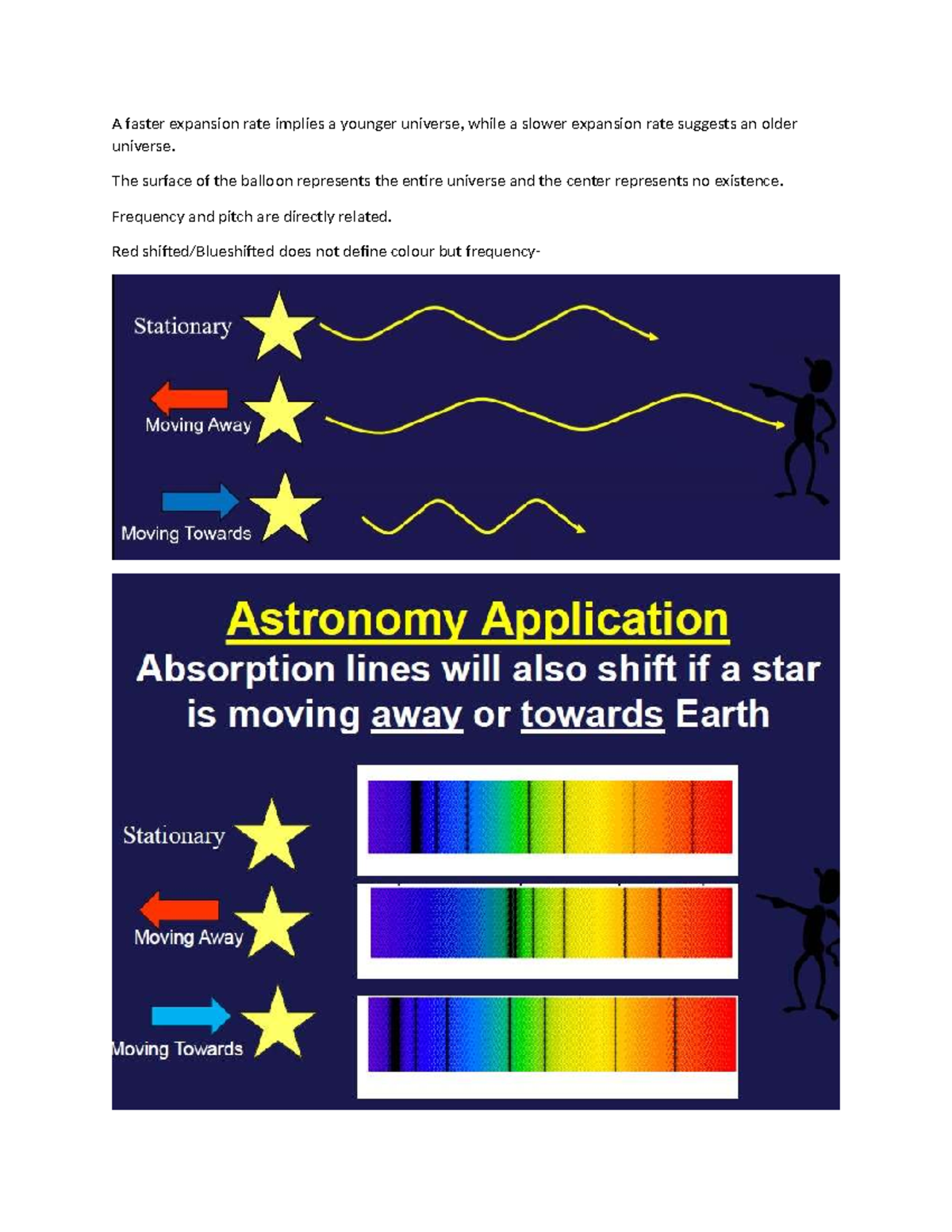Class 3 Notes: Understanding Universe Expansion and the Big Bang - Studocu