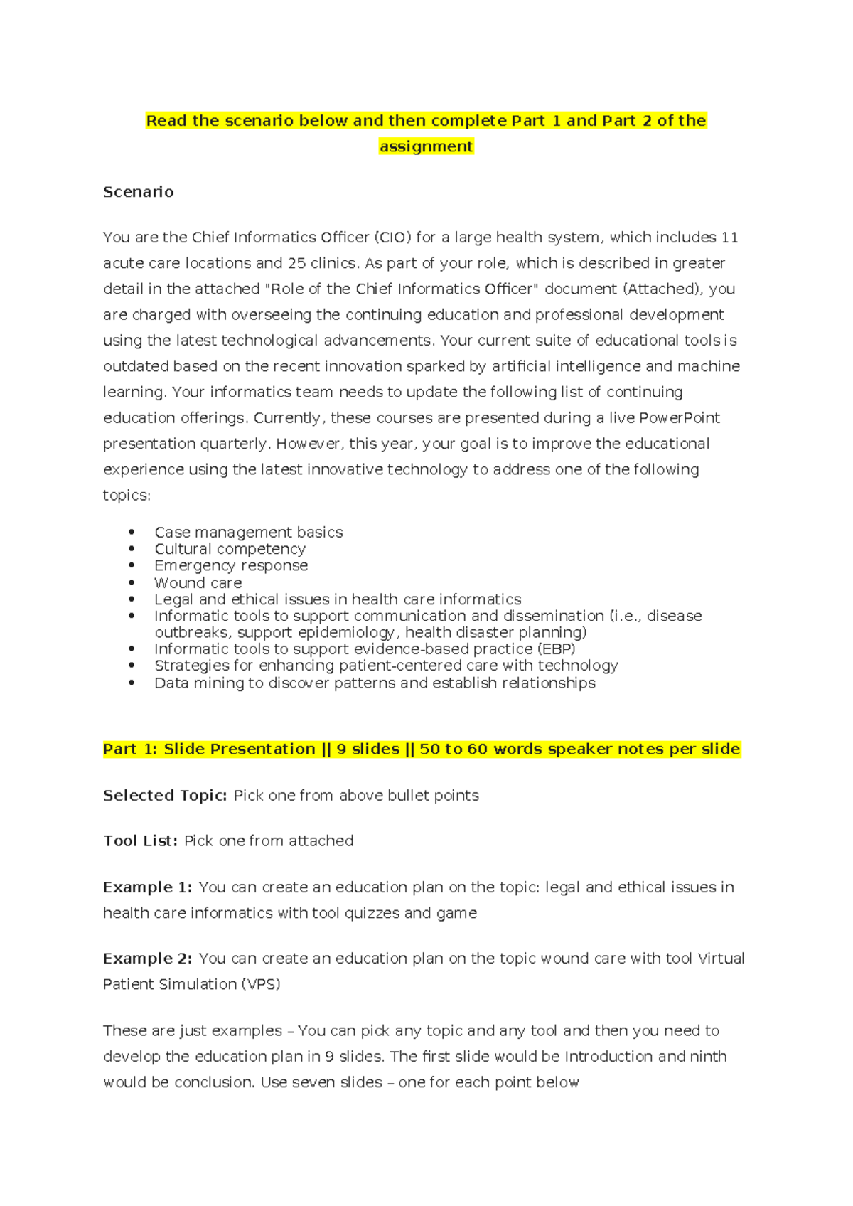 Informatics Education Plan: Enhancing Learning with Tech Innovations ...