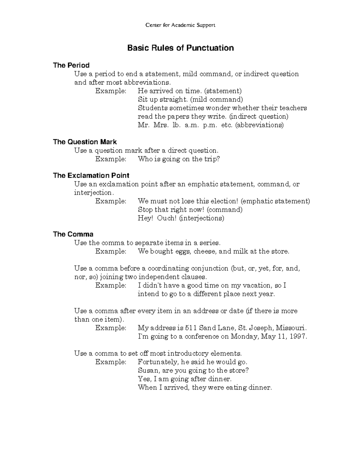 Punctuation Rules Overview: Essential Guidelines for Clarity - Studocu