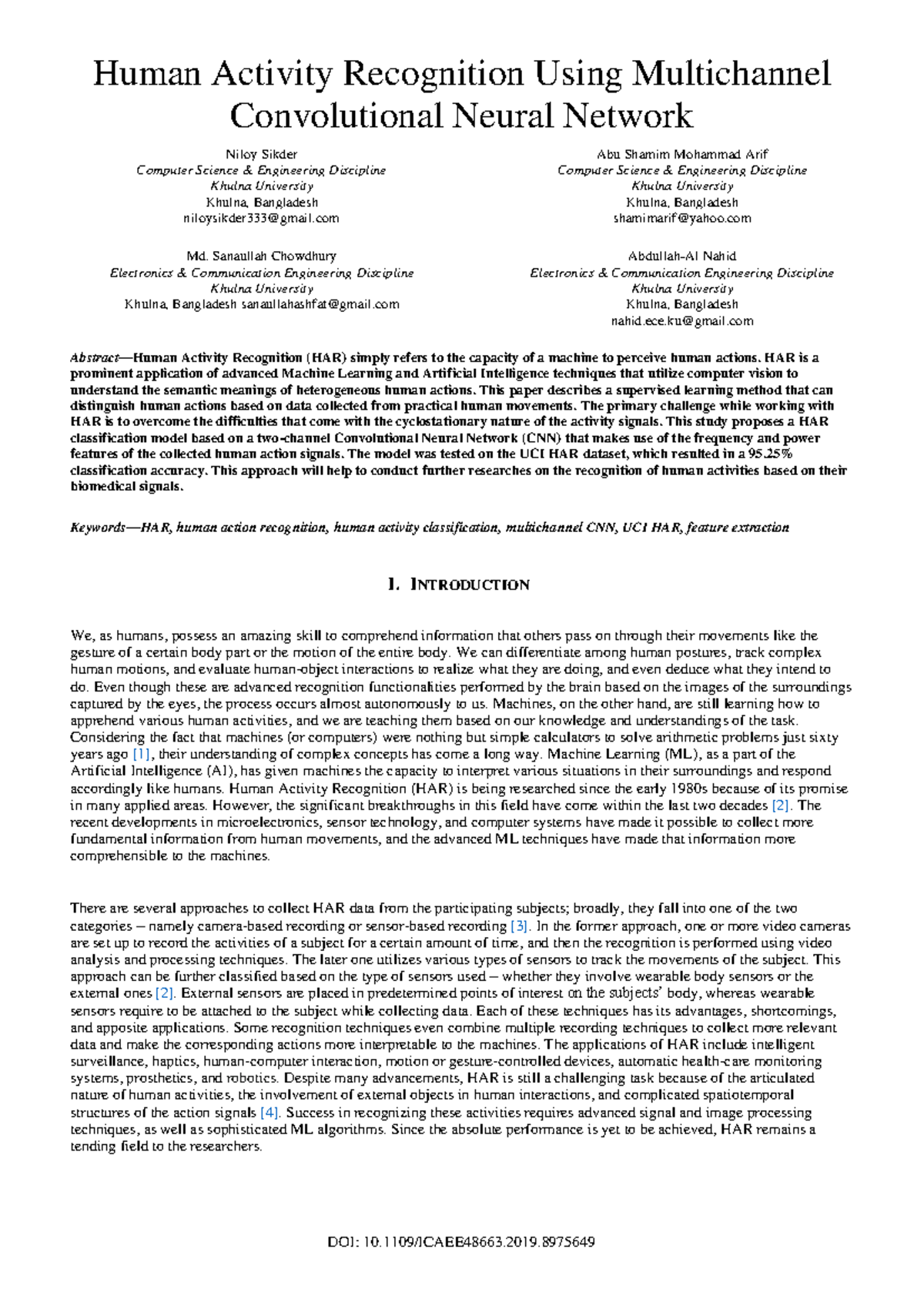 2021-Human Activity Recognition Using Multichannel - Human Activity ...