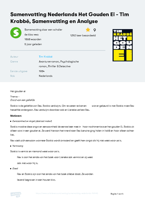 [Solved] voorbeeld PES methode zorgprobleem - Nederlands (NEDL432 ...