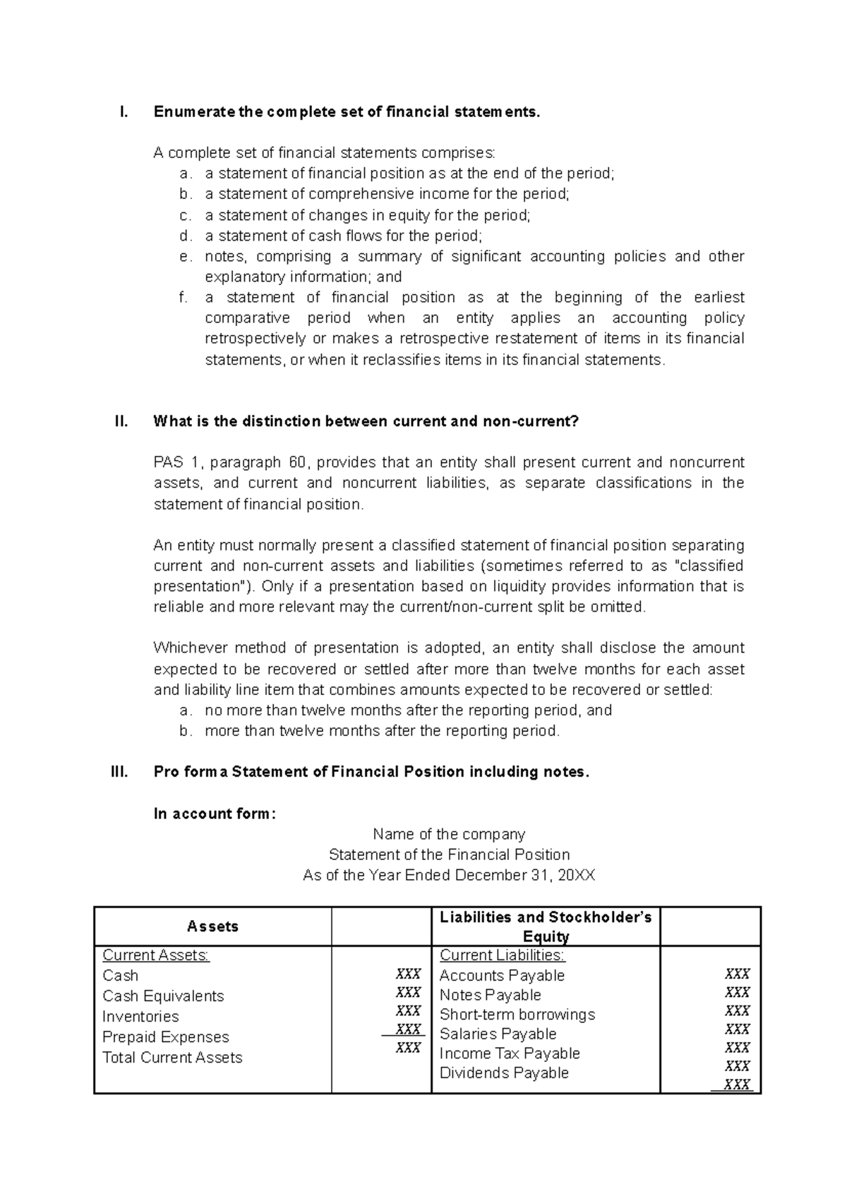 Assignment #2. Financial Statements and Related Disclosures - I ...