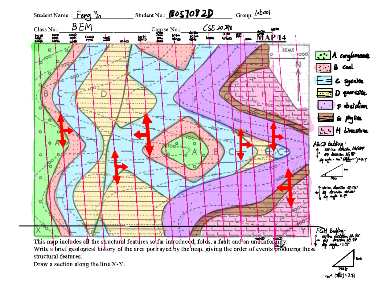 Geological History and Structural Features of Map 7 (CSE 20290) - Studocu