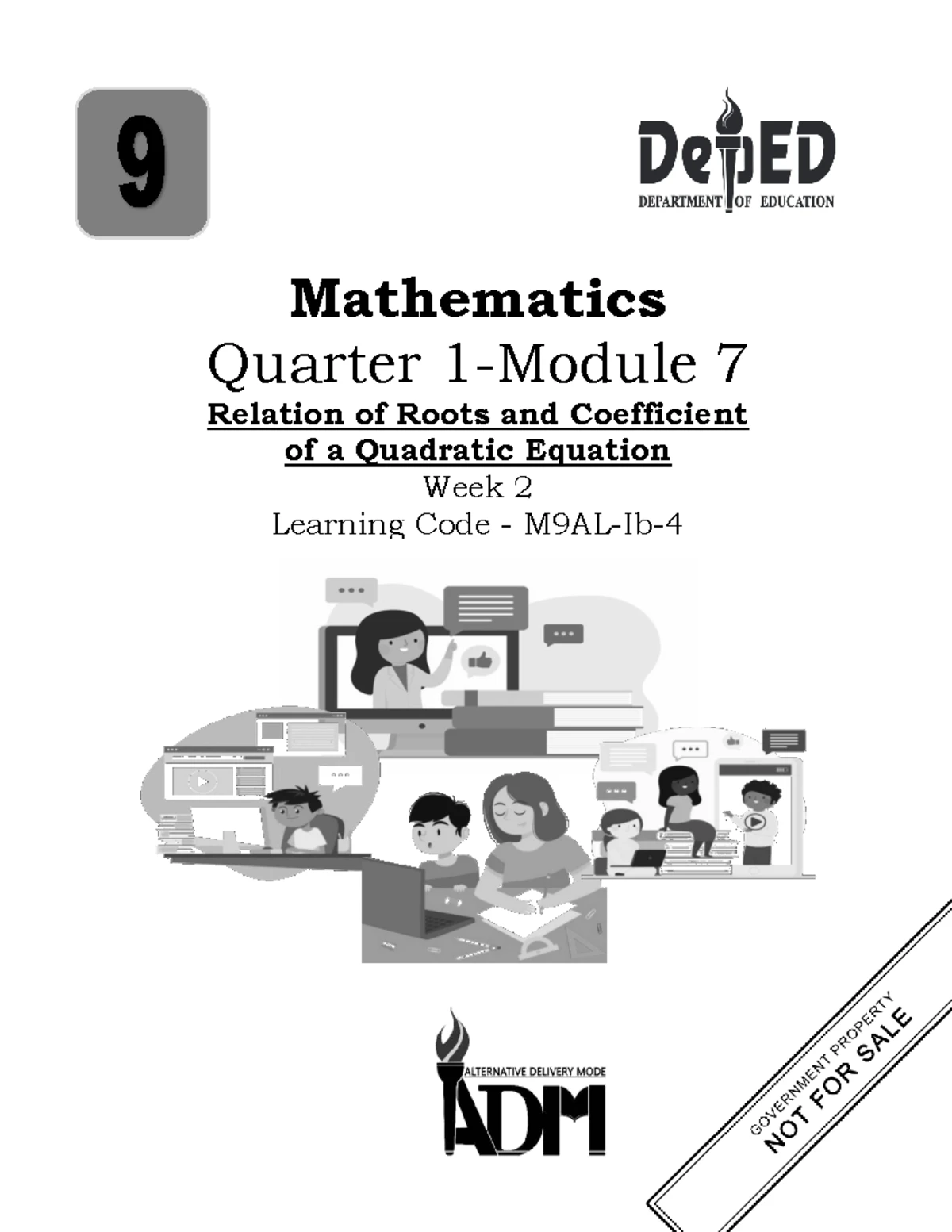 Math 9 Quarter 1 Module 11: Understanding Quadratic Inequalities - Studocu