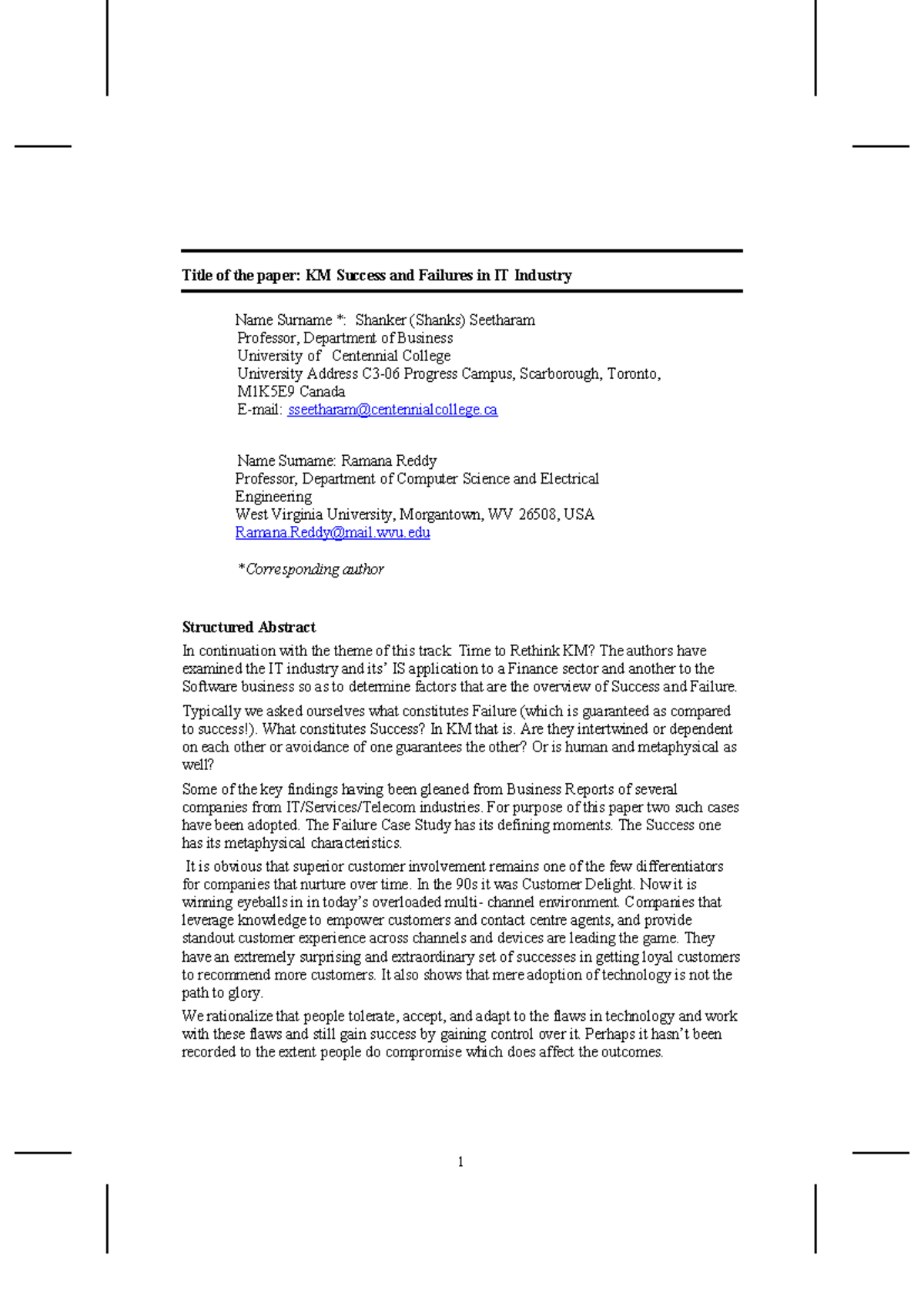 KM Success and Failures in IT Industry: A Comprehensive Analysis - Studocu