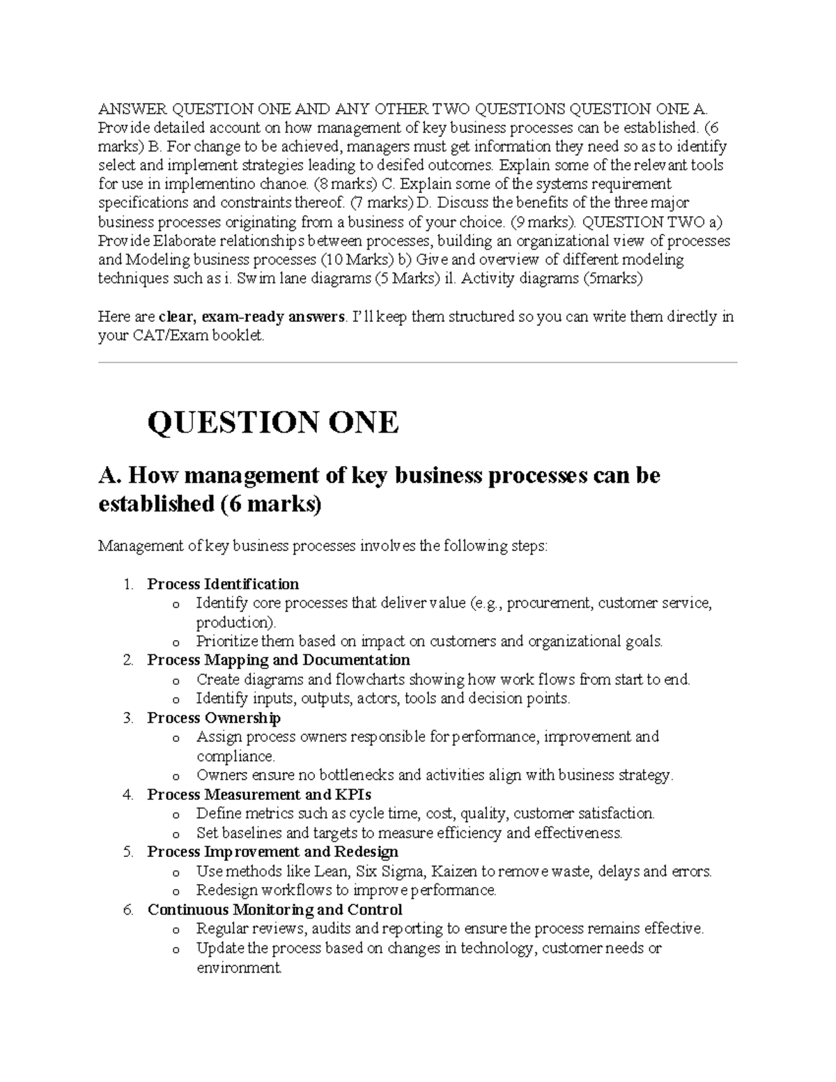 Business Intelligence: Key Processes and Implementation Tools (BIS 101 ...