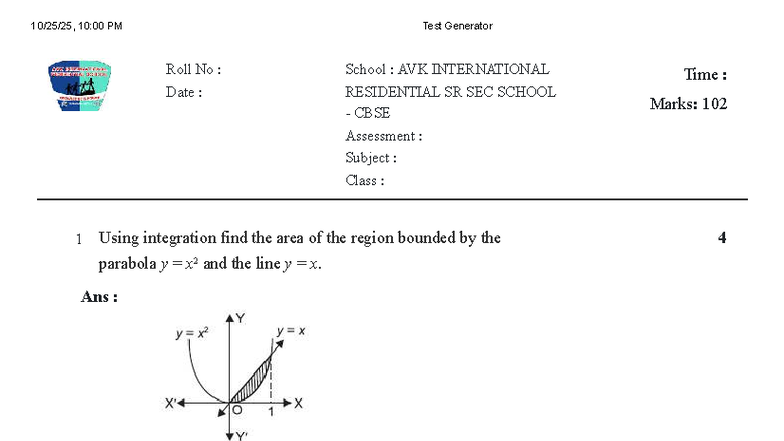 WS2 - Assignments: Integration and Probability Test Questions - Studocu