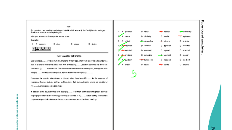 C1 Exam Cambridge - Reading and Use of English Sample Test - Studocu