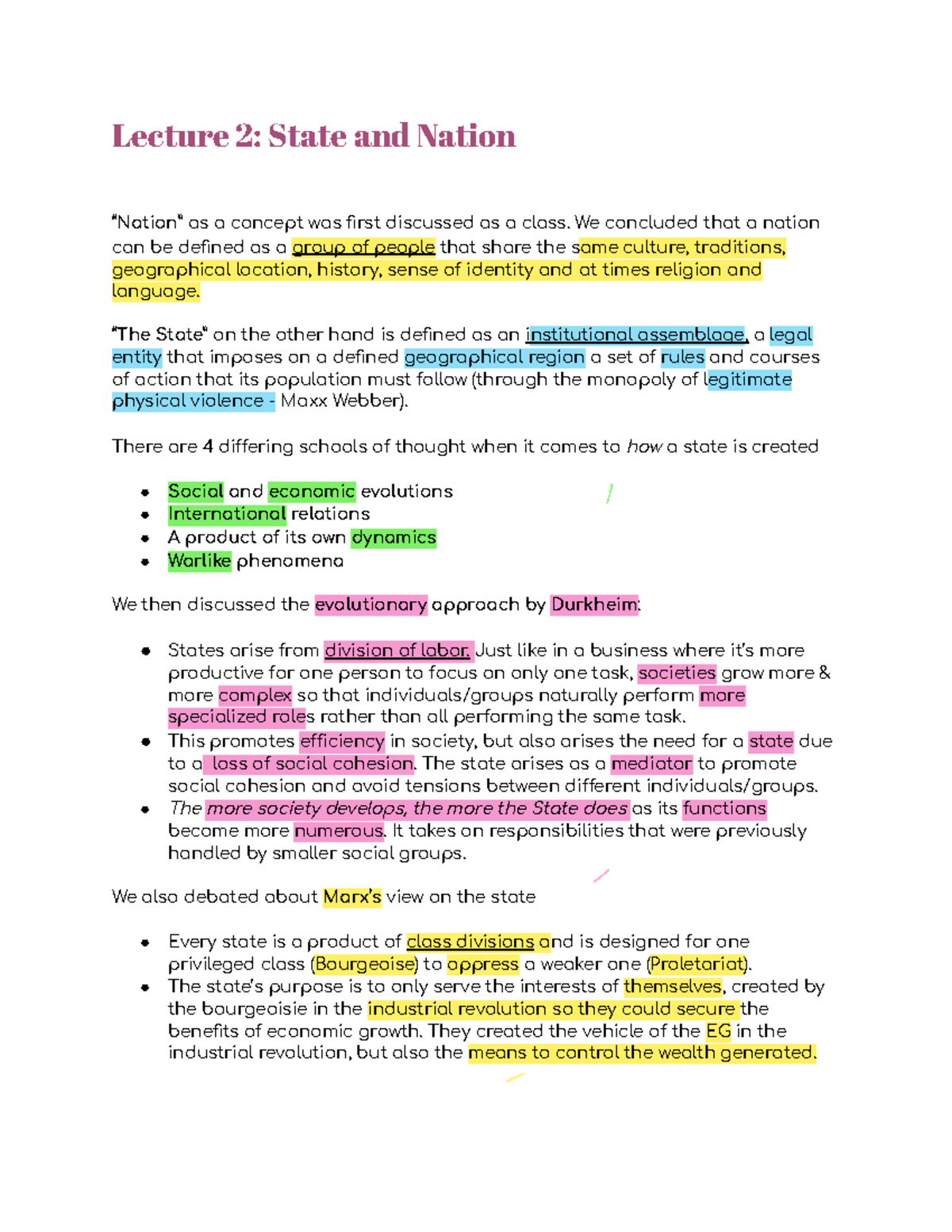 Lecture 2: Understanding State and Nation Concepts in Political Science ...