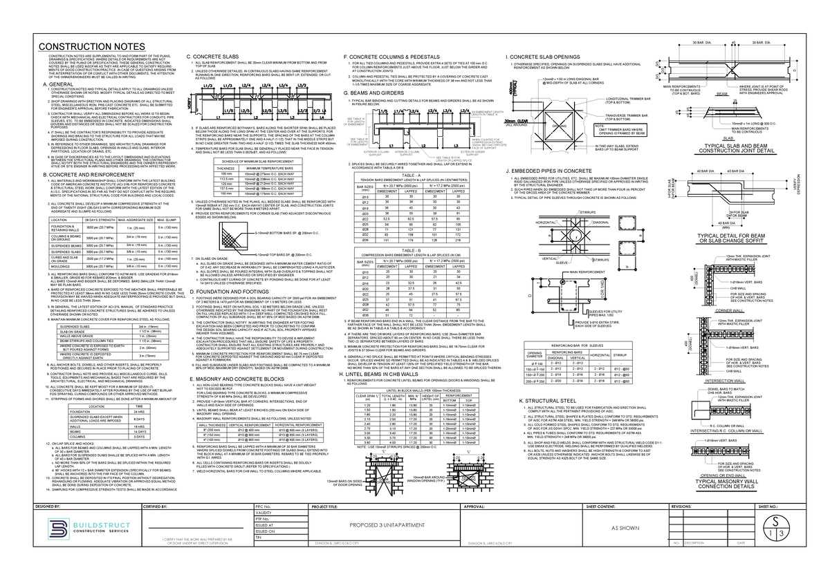 S-1: Construction Guidelines for Foundations and Structural Elements ...