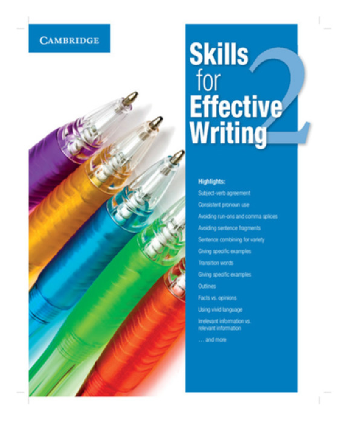 Skills for Effective Writing Level 2 Study Guide by Newson's Language ...