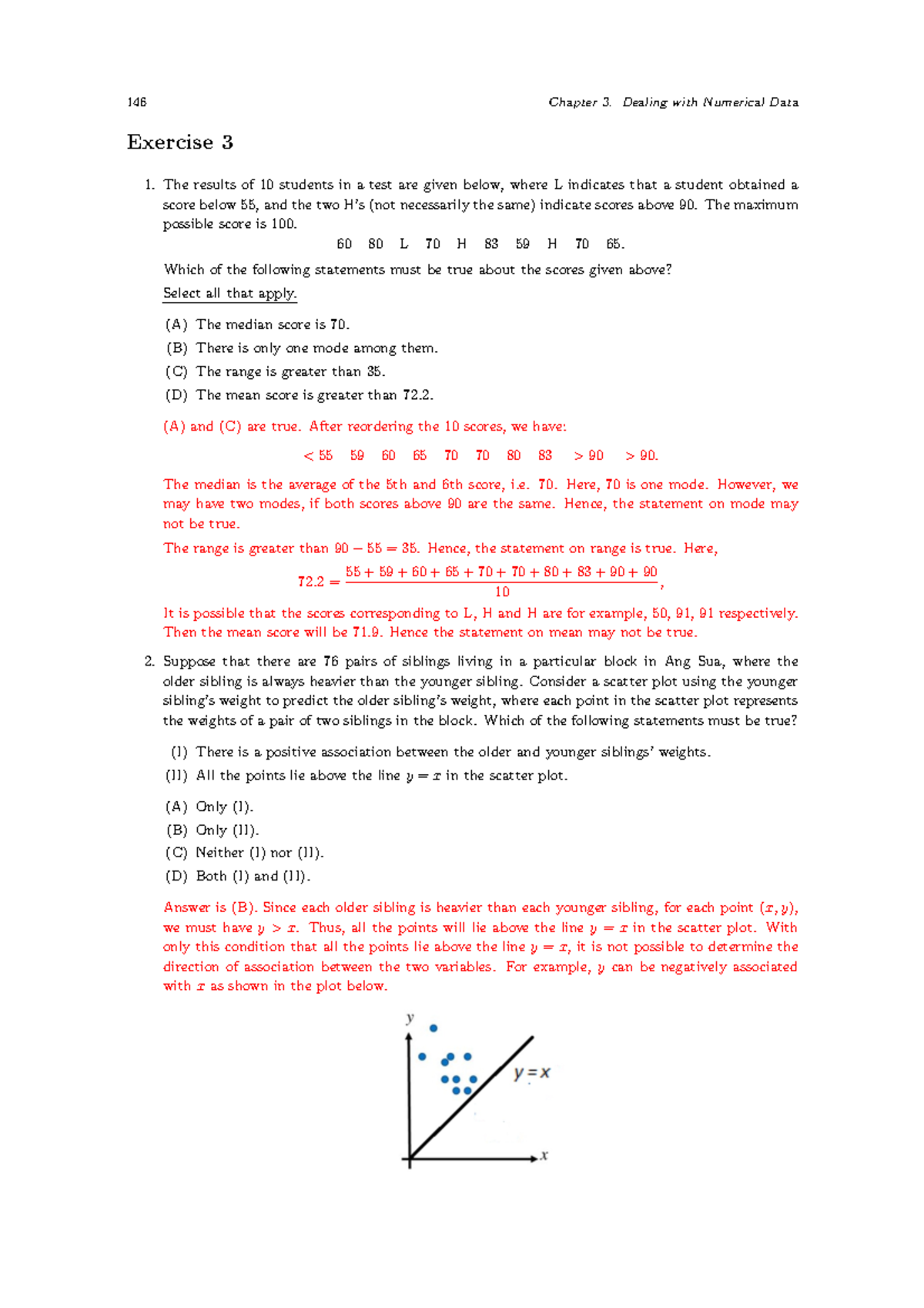 GEA1000 Chapter 3 Numerical Data Solutions and Analysis - Studocu