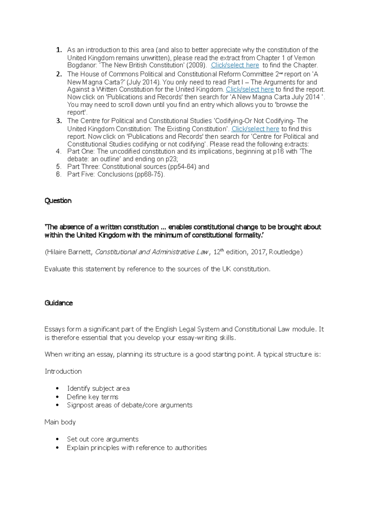 The Flexibility of the UK Constitution: An Analysis - Studocu