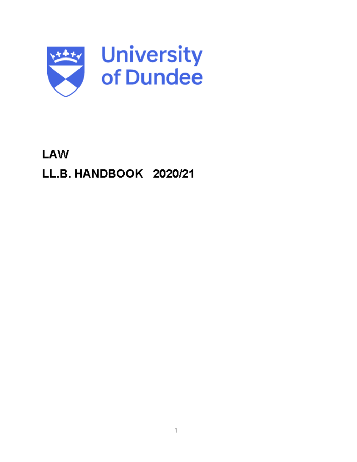 LLB Handbook 2020/21: Law Program and Student Support Guide - Studocu