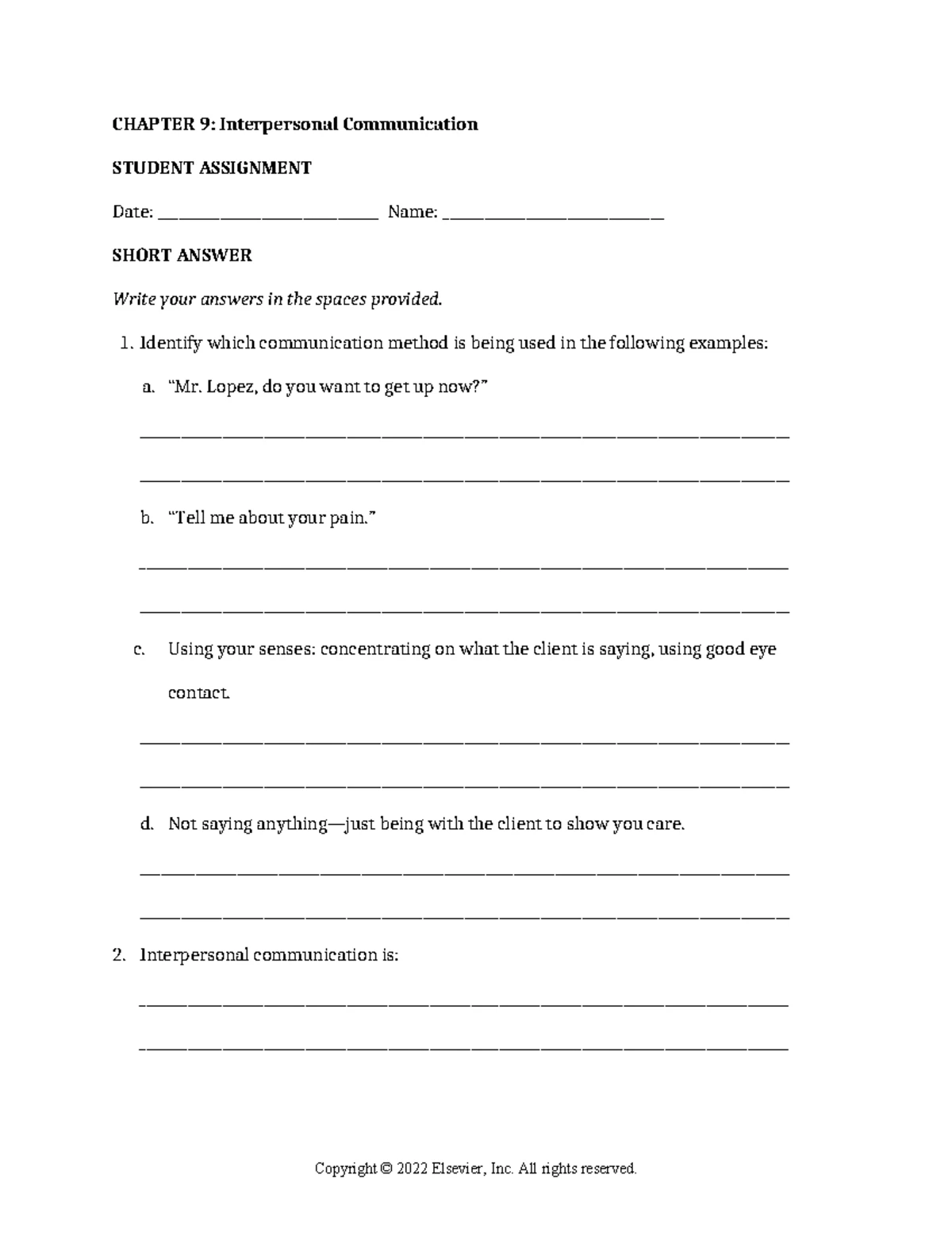 Palliative Care Workbook Answers: PSW Course Insights - Studocu