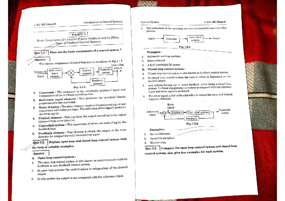 Introduction to Control Systems C 4: Open and Closed Loop Systems - Studocu