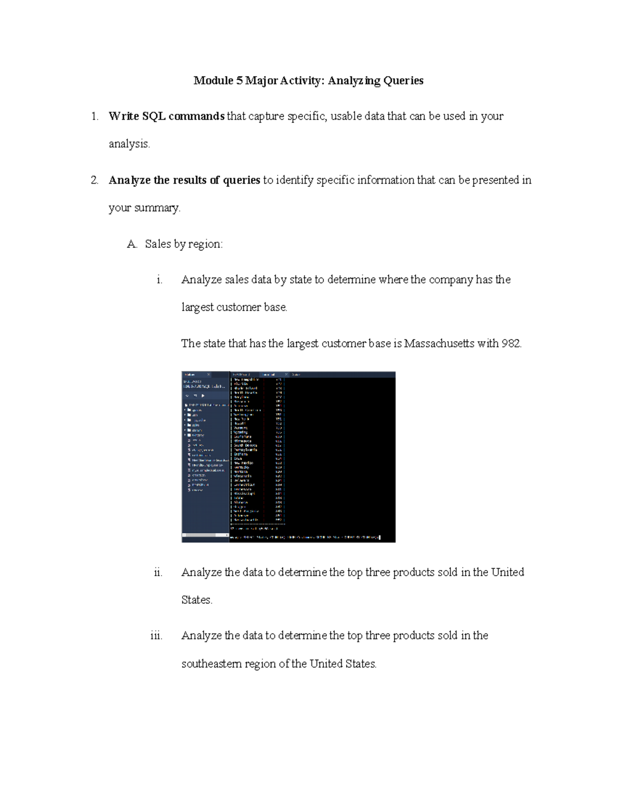 DAD 220 Mod 5 - mod 5 project - Module 5 Major Activity: Analyzing ...