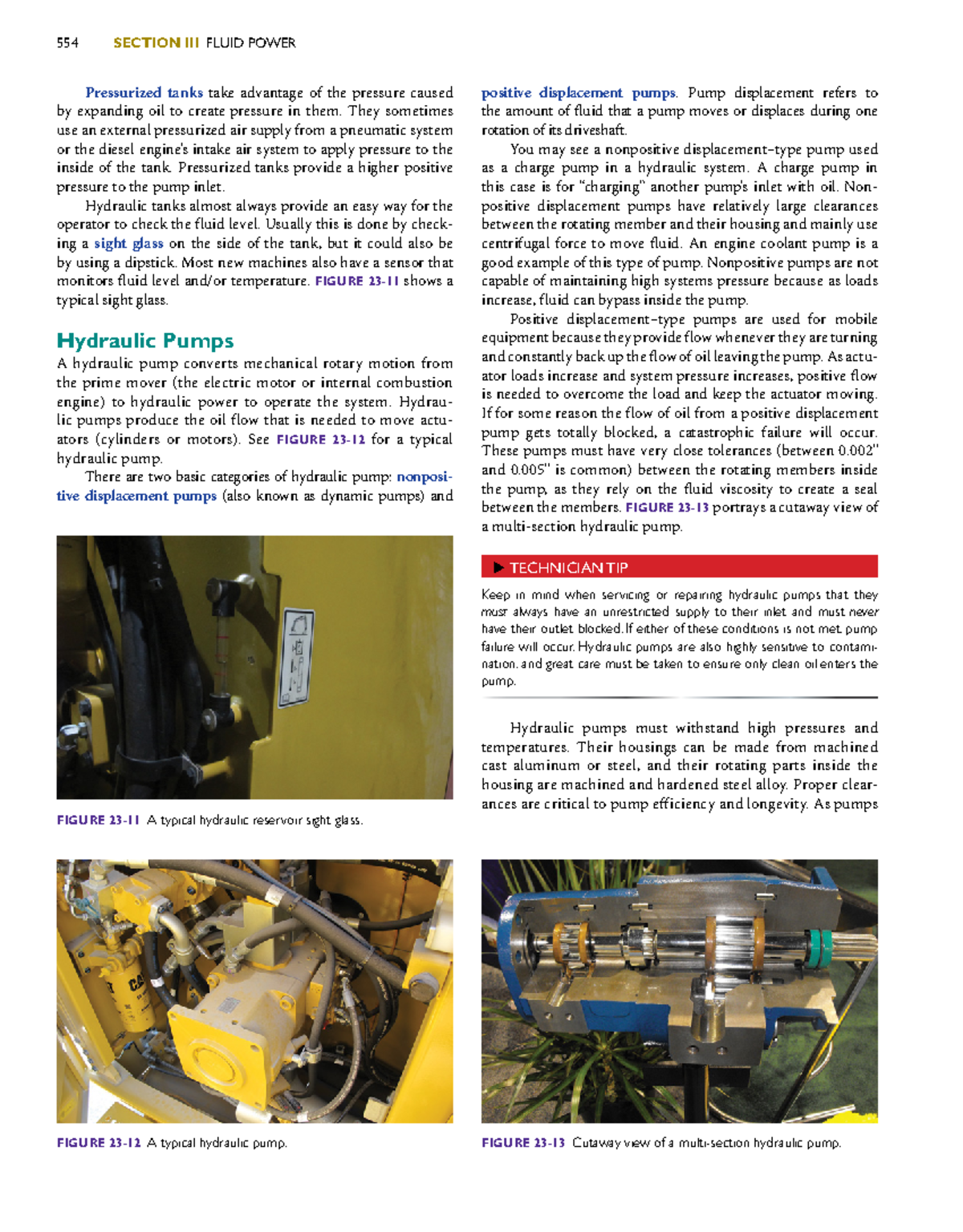 Fundamentals of Mobile Heavy Equipment-58 - positive displacement pumps. Pump displacement ...