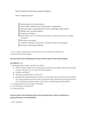 90442301 Compilation of MUET Speaking Questions - MUET Speaking Past ...