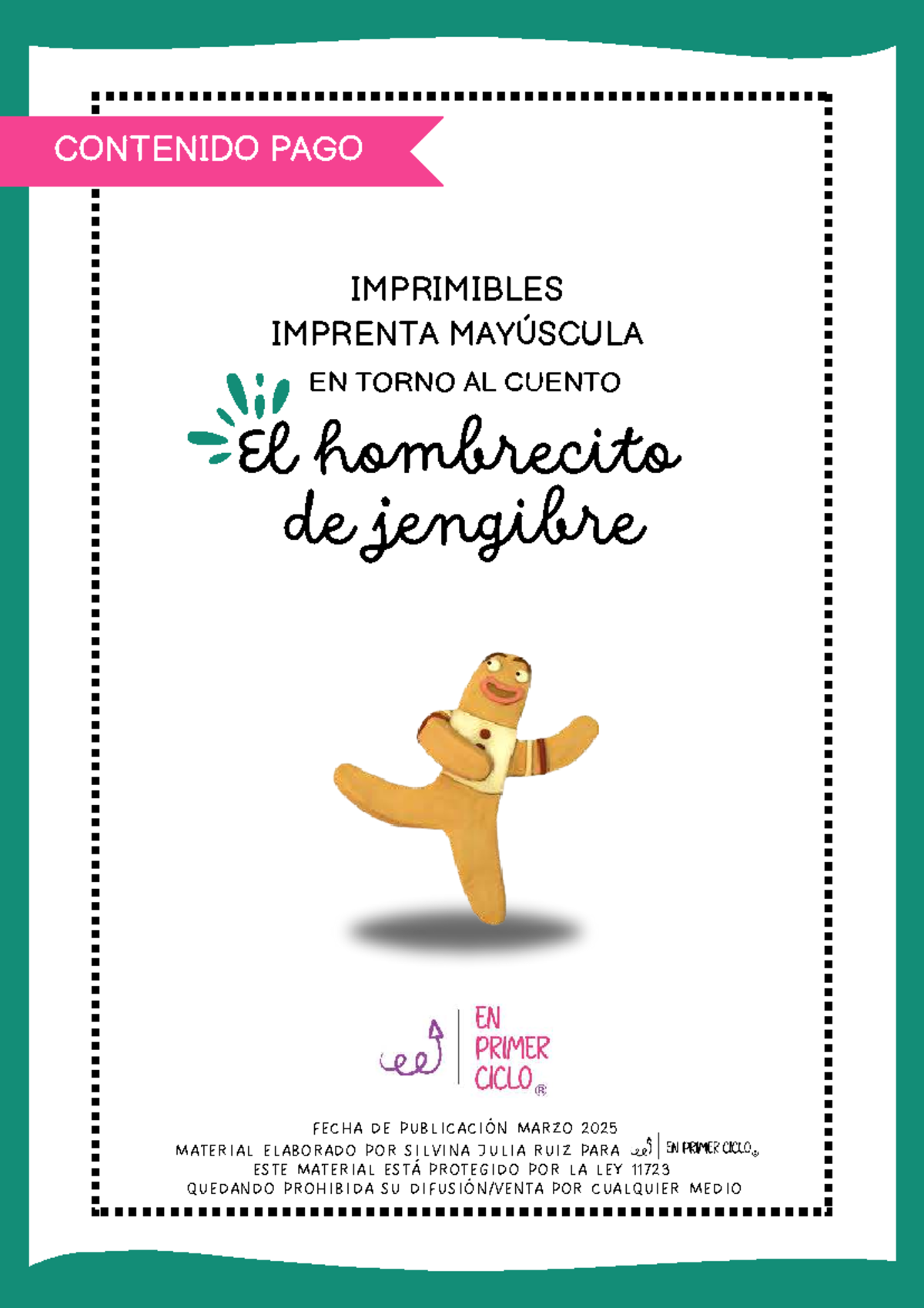 El hombrecito de jengibre - Actividades y Materiales (I. Mayúscula ...