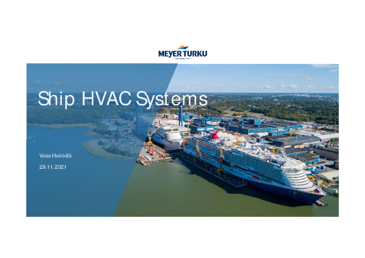Ship HVAC Systems 29 - Design and Components Overview - Studocu