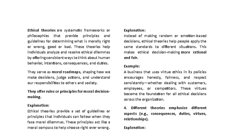 Ethical Theories: Frameworks for Moral Decision-Making and Dilemmas ...