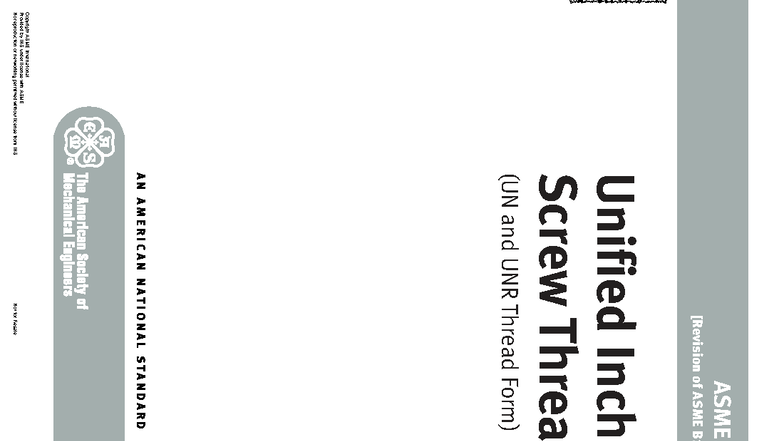 ASME B1.1 Parafusos - A N A M E R I C A N N A T I O N A L S T A N D A R ...