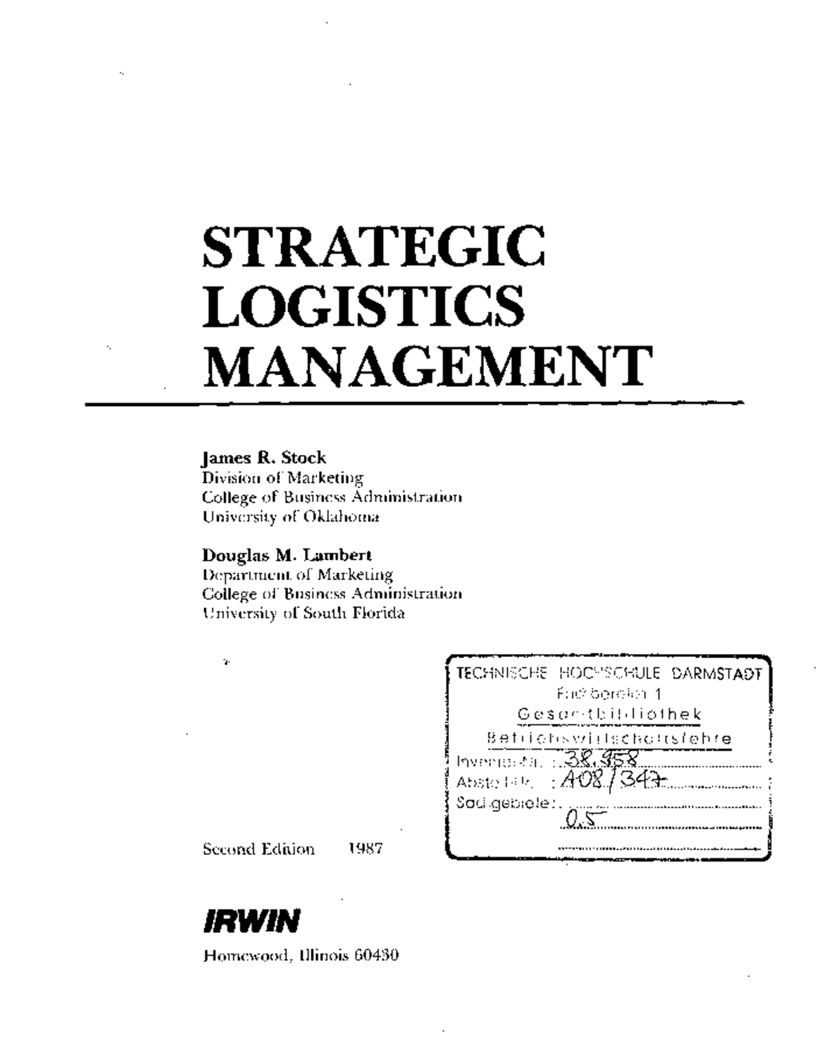Strategic Logistics Management Overview: A Comprehensive Guide - Studocu