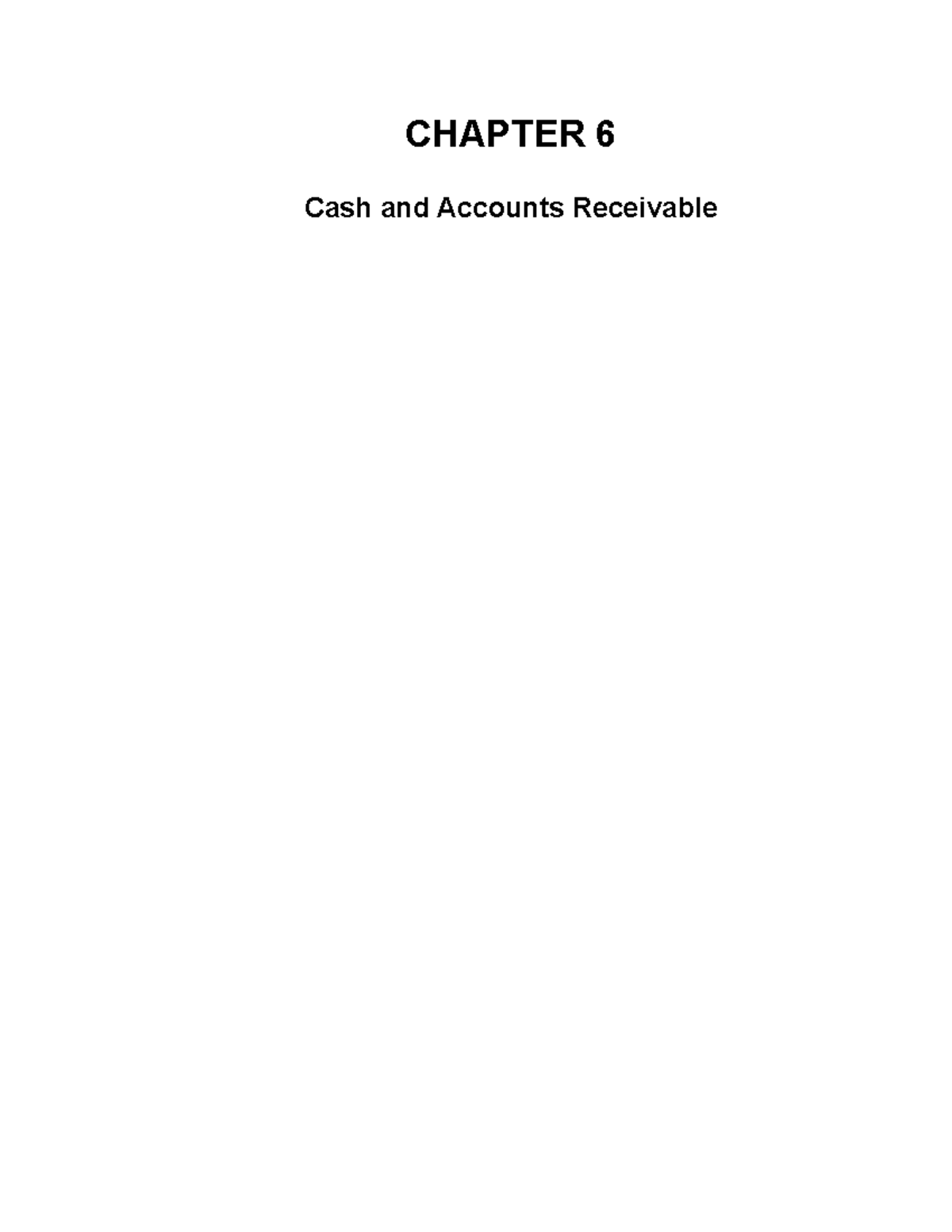 Chapter 6: Cash Management & Internal Control Solutions (CPA) - Studocu